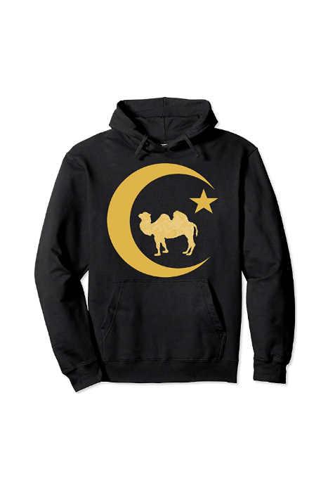 Moorish American Crescent Moon Camel Pullover Hoodie – Moorish Haberdasher